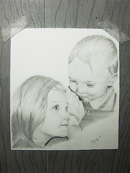 "Pencil Drawing Workshop before and after photos - J.D. Hillberry